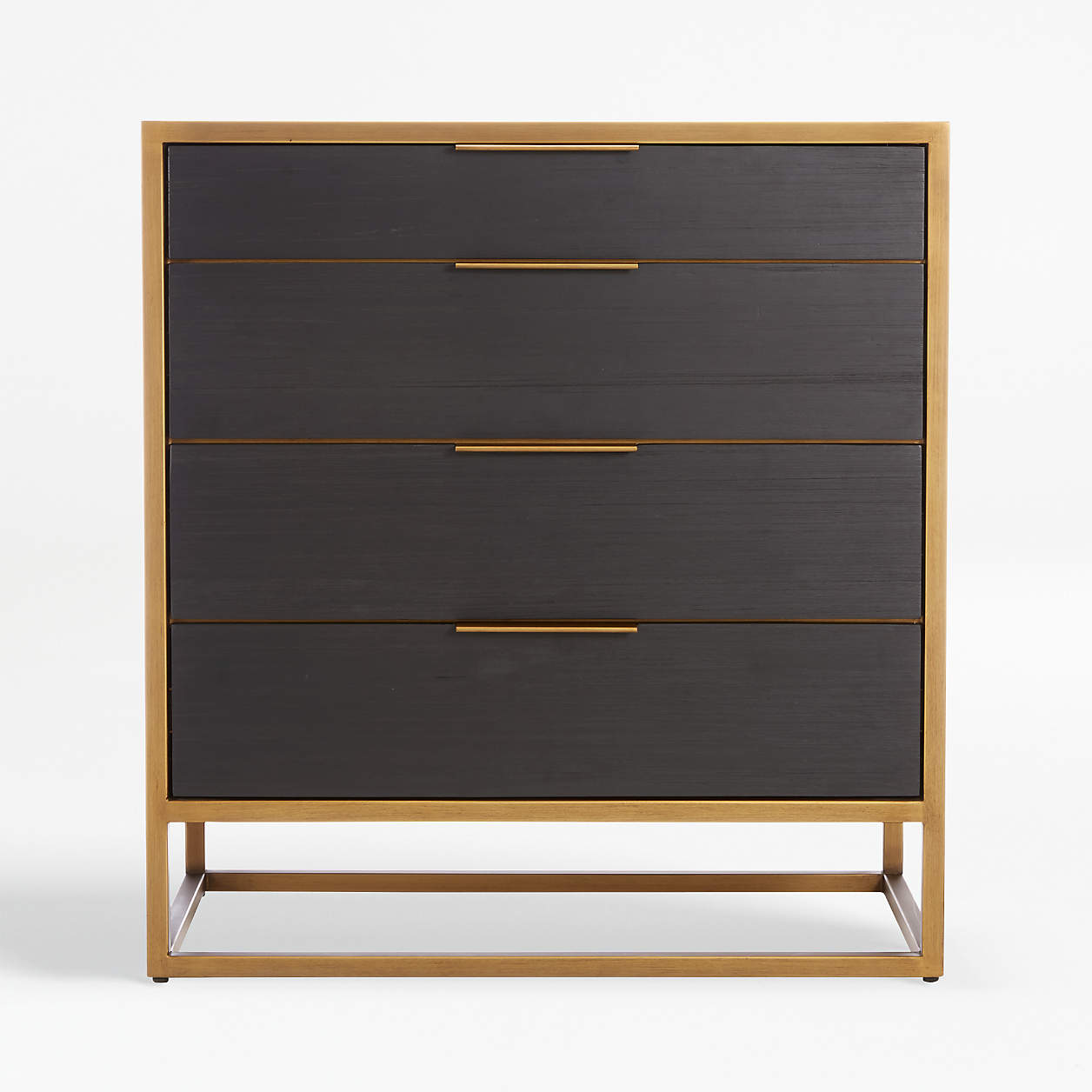 Oxford Black 4-Drawer Chest + Reviews | Crate & Barrel