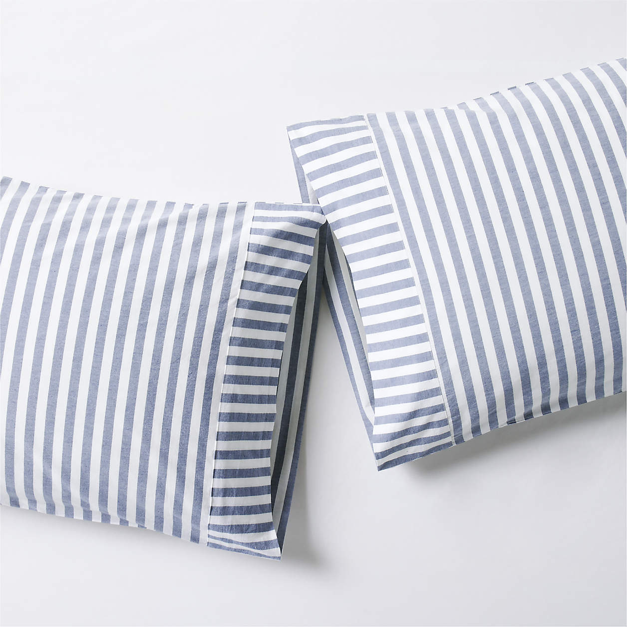Oxford Shirting Light Indigo Blue Organic Cotton Bed Sheet Set | Crate ...