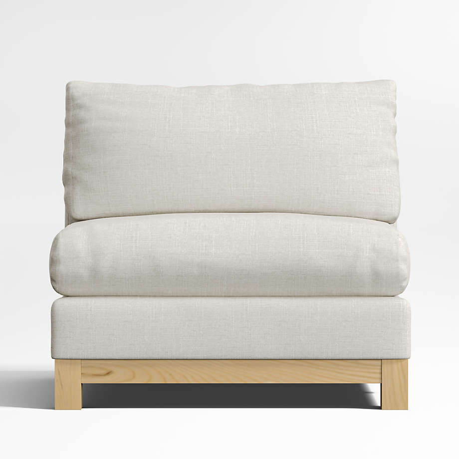 Pacific Wood Armless Chair | Crate & Barrel