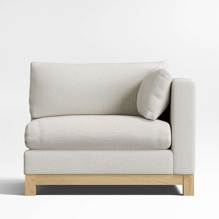 Pacific Wood Right-Arm Chair | Crate & Barrel