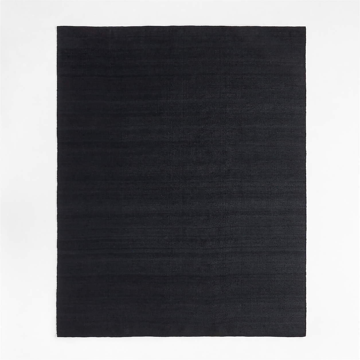 Palermo Flatweave Black Area Rug 8'x10' | Crate & Barrel
