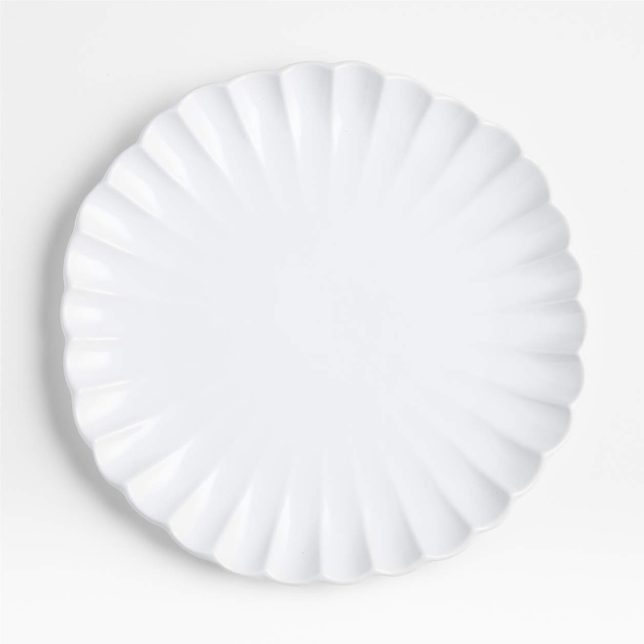 Palermo Scallop Stoneware Dinner Plate + Reviews | Crate & Barrel