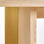 Paradox Natural Oak Dining Table | Crate & Barrel