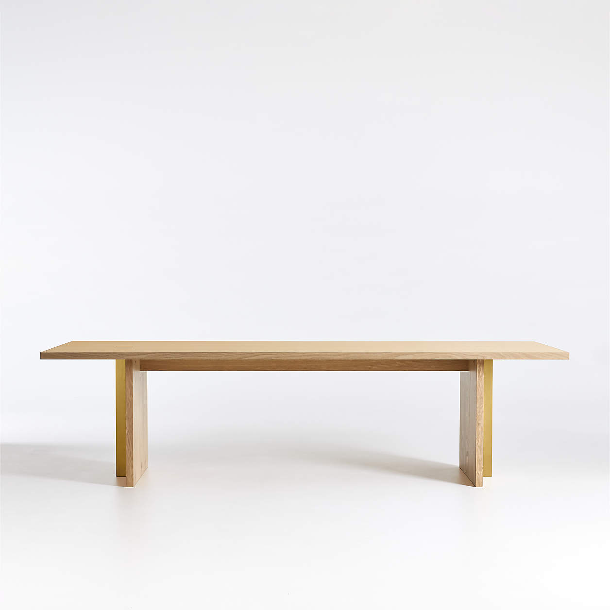 Paradox Natural Oak Dining Table | Crate & Barrel