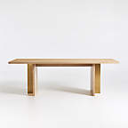 Paradox Natural Oak Dining Table | Crate & Barrel