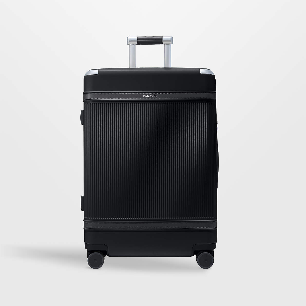 Paravel Aviator Derby Black Grand Checked Suitcase | Crate & Barrel