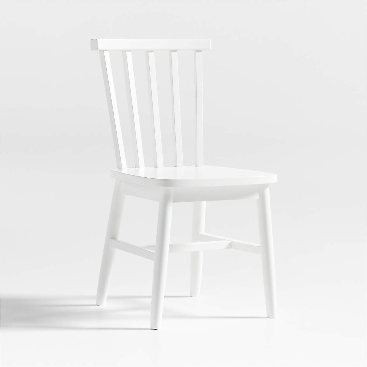 Parke White Wood Kids Desk Chair + Reviews | Crate & Kids