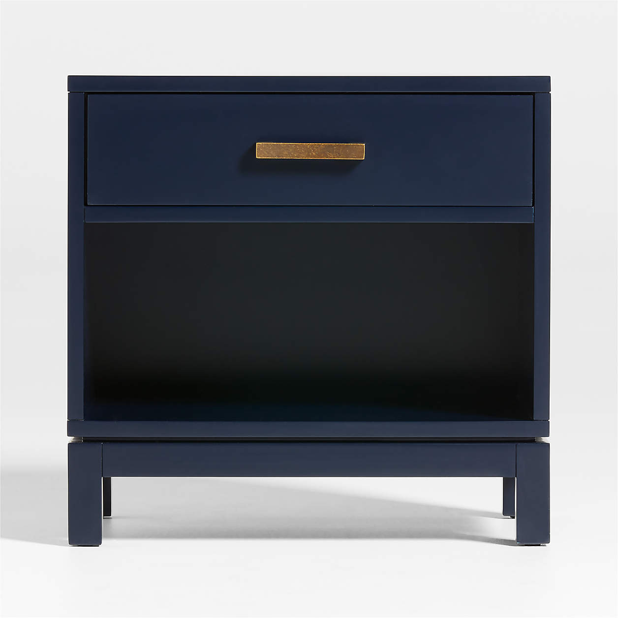 Parke Navy Blue Wood Kids Nightstand with Drawer + Reviews | Crate & Kids