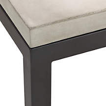 Parsons 48x16 Concrete Top Console Table with Dark Steel Base | Crate ...