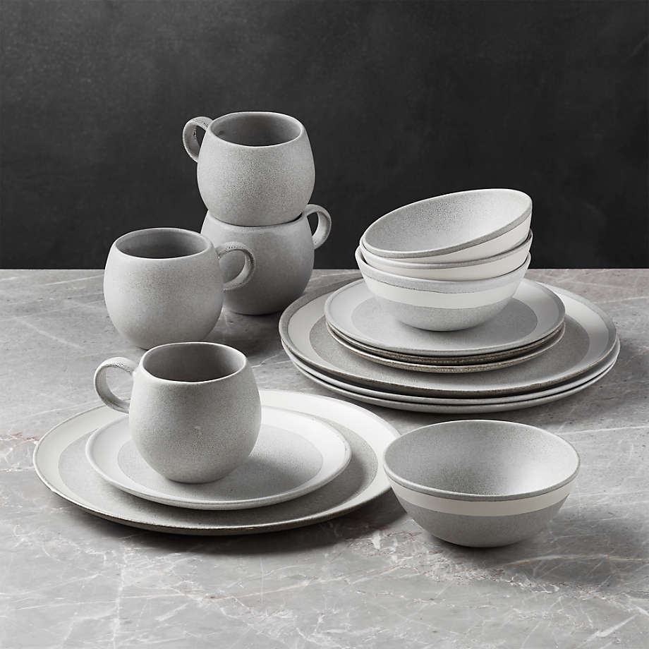 Pedra Artisan Dinnerware 16-Piece Set | Crate & Barrel