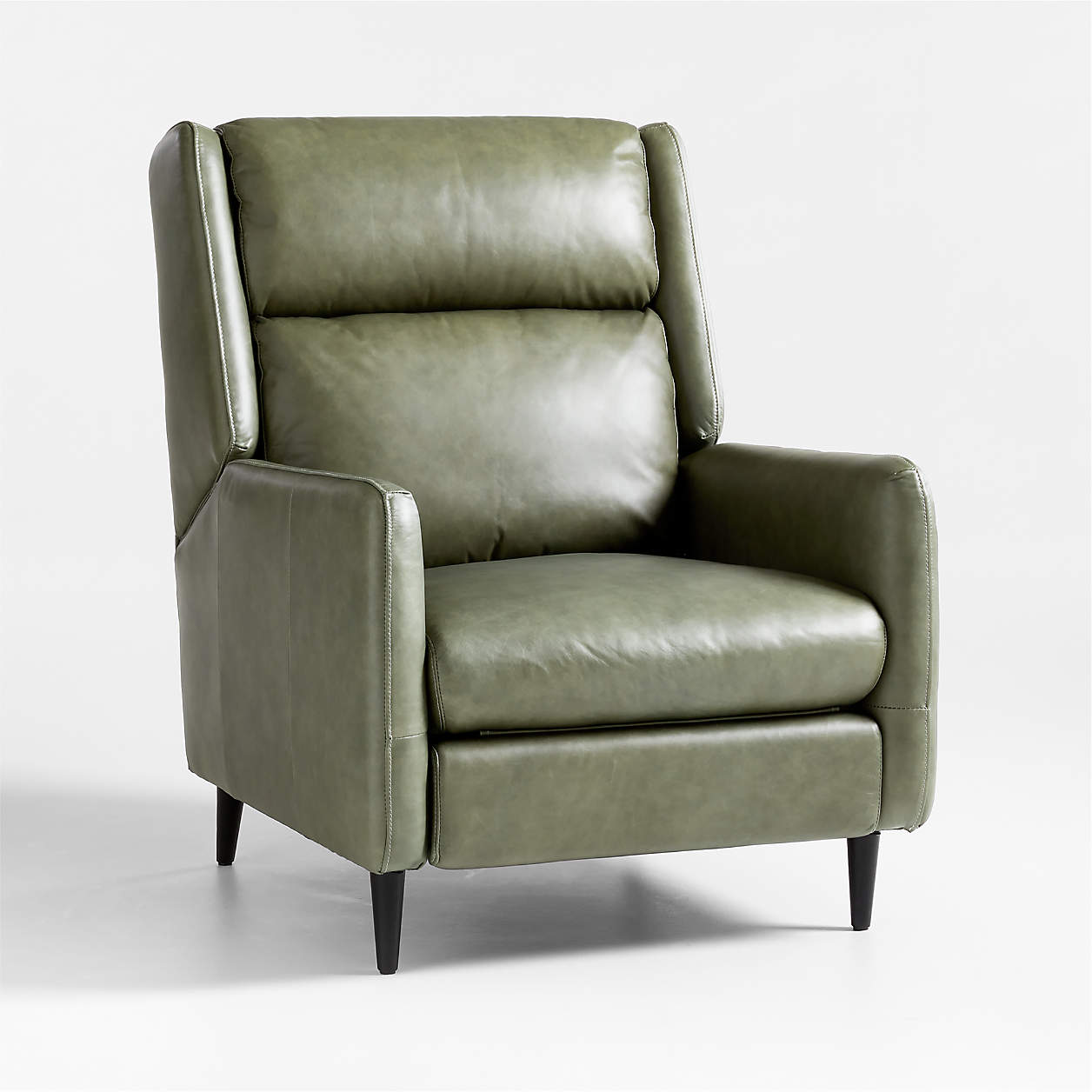 Pelle Leather Reclining Chair + Reviews | Crate & Barrel