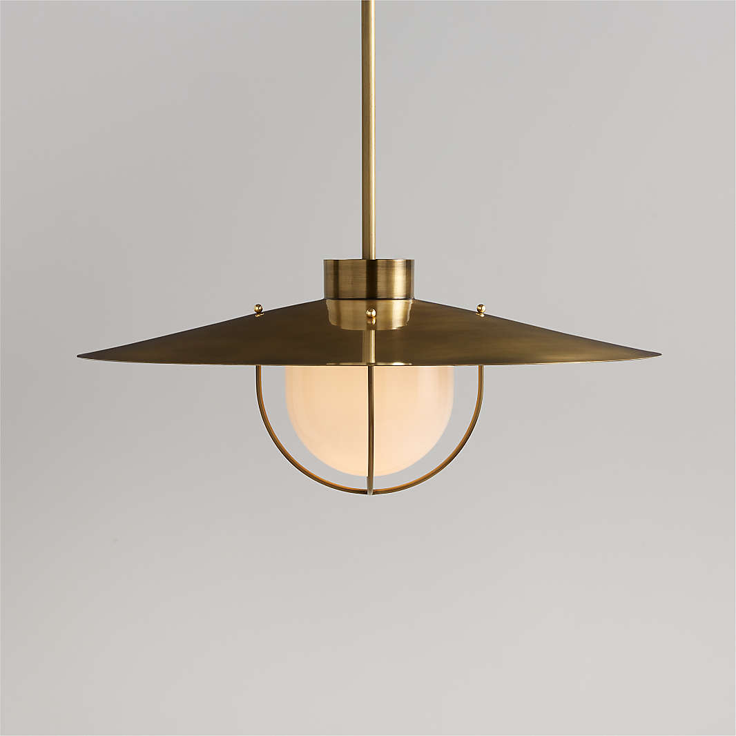 Brass Pendant Lights | Crate & Barrel