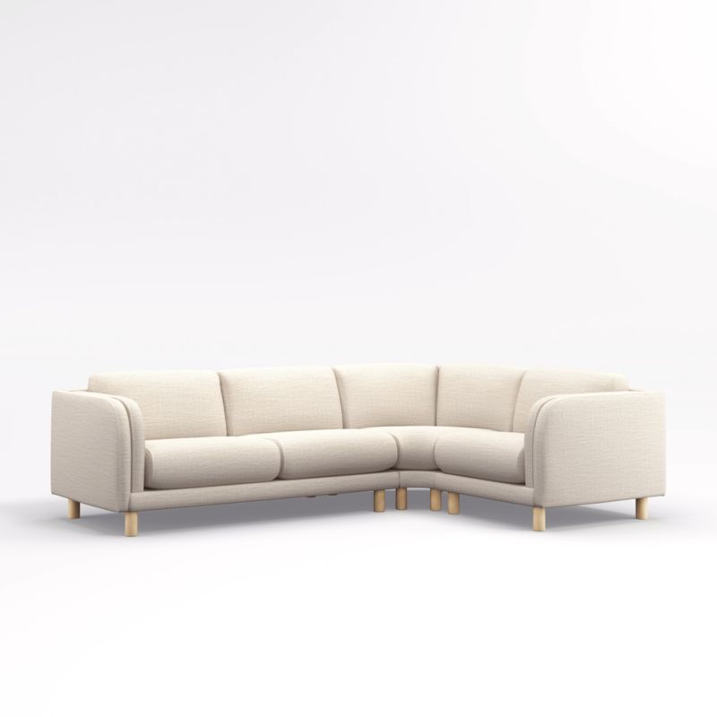 Pershing 3-Piece Chaise Sectional Sofa | Crate & Barrel