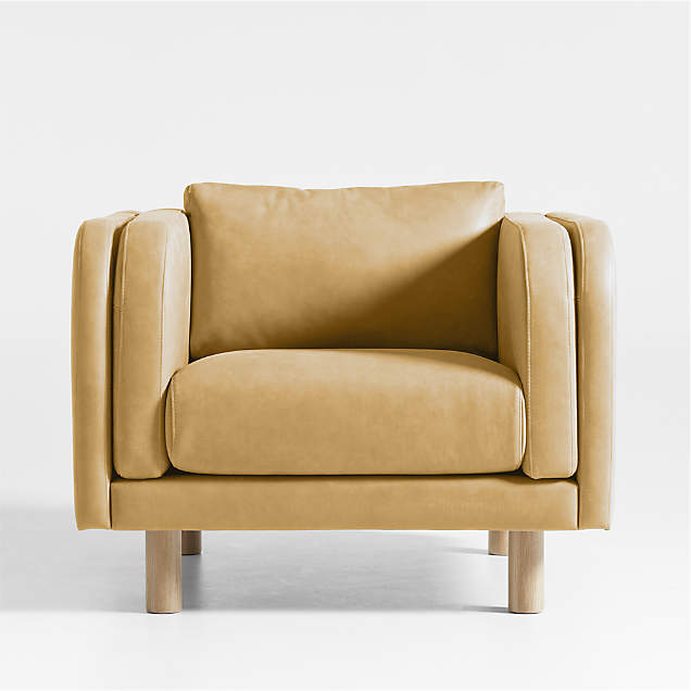 Pelle Leather Reclining Chair | Crate & Barrel
