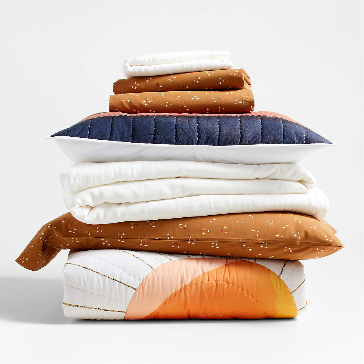 Peruvian Travel Organic Cotton Sunrise Kids Bedding Bundle Set | Crate ...