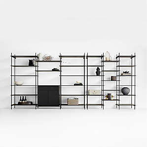 Crate and barrel shelving unit store