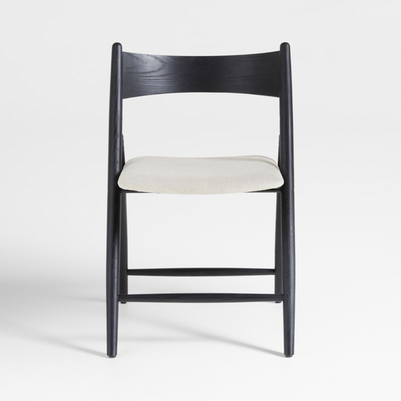 Petrie Black Ash Wood Folding Dining Side Chair, Set of 2 + Reviews ...