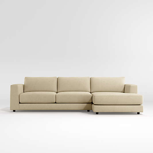Chaise Sectionals: 2-Piece, 3-Piece & 4-Piece Sofas with Chaise | Crate ...