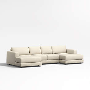 Crate and barrel gather petite sofa store