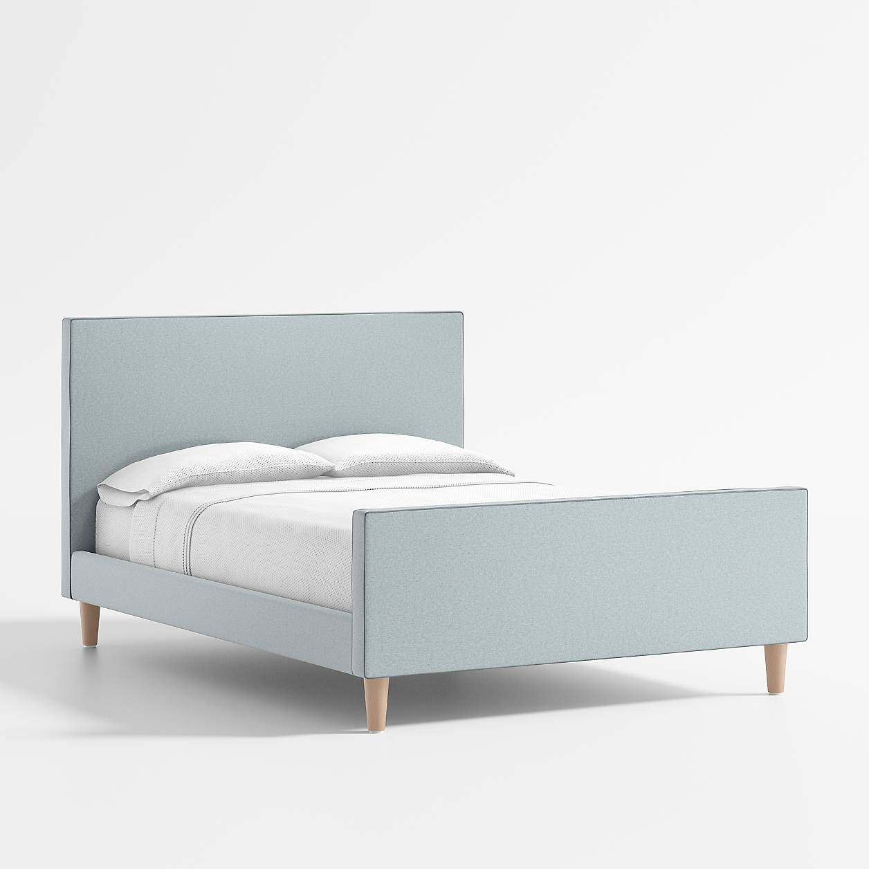 Pipeline Kids Light Blue Full Upholstered Bed Frame + Reviews | Crate ...