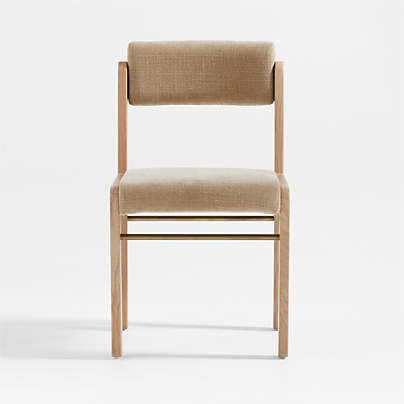 Joren Taupe Wood Upholstered Dining Chair with Performance Fabric ...