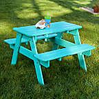 Slate Grey Outdoor Kids Picnic Table by POLYWOOD | Crate & Kids