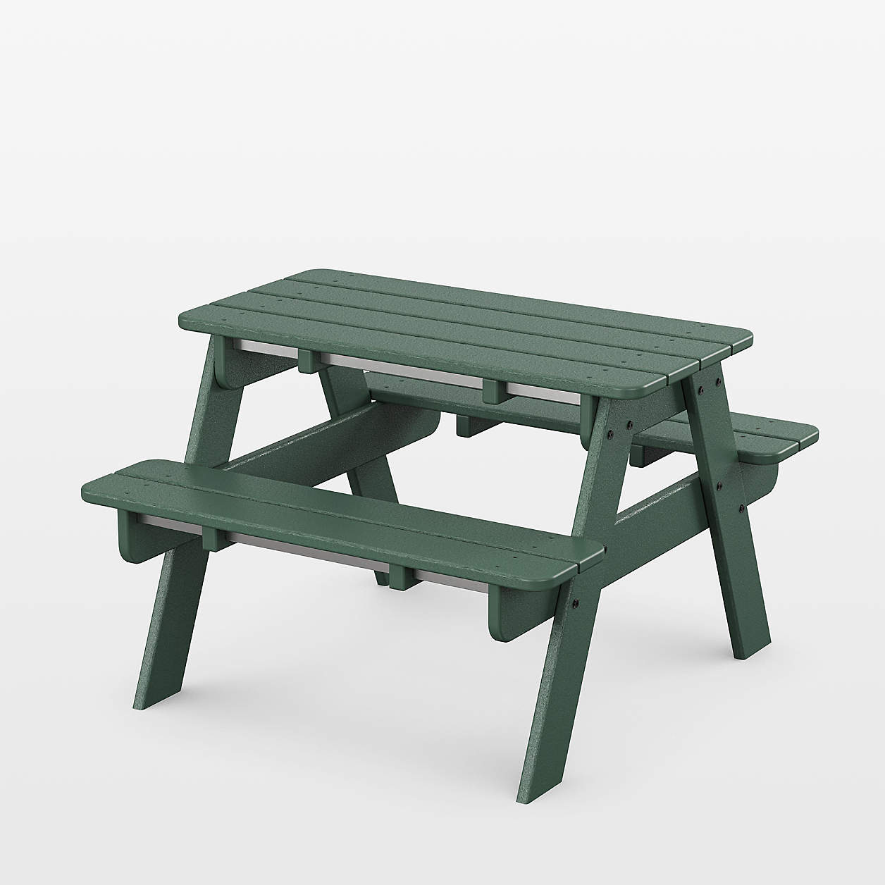 Green Outdoor Kids Picnic Table by POLYWOOD | Crate & Kids