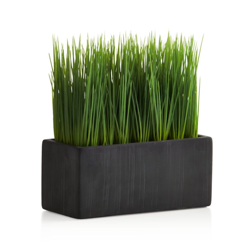 Artificial/Faux Large Potted Grass + Reviews | Crate & Barrel