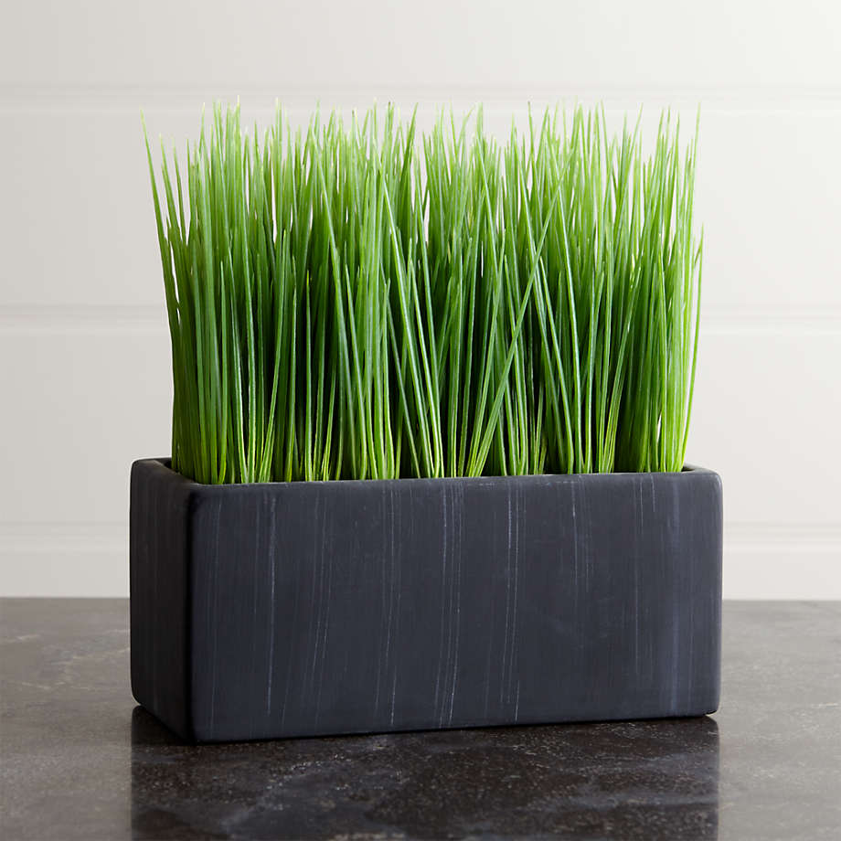 Artificial/Faux Large Potted Grass + Reviews | Crate & Barrel