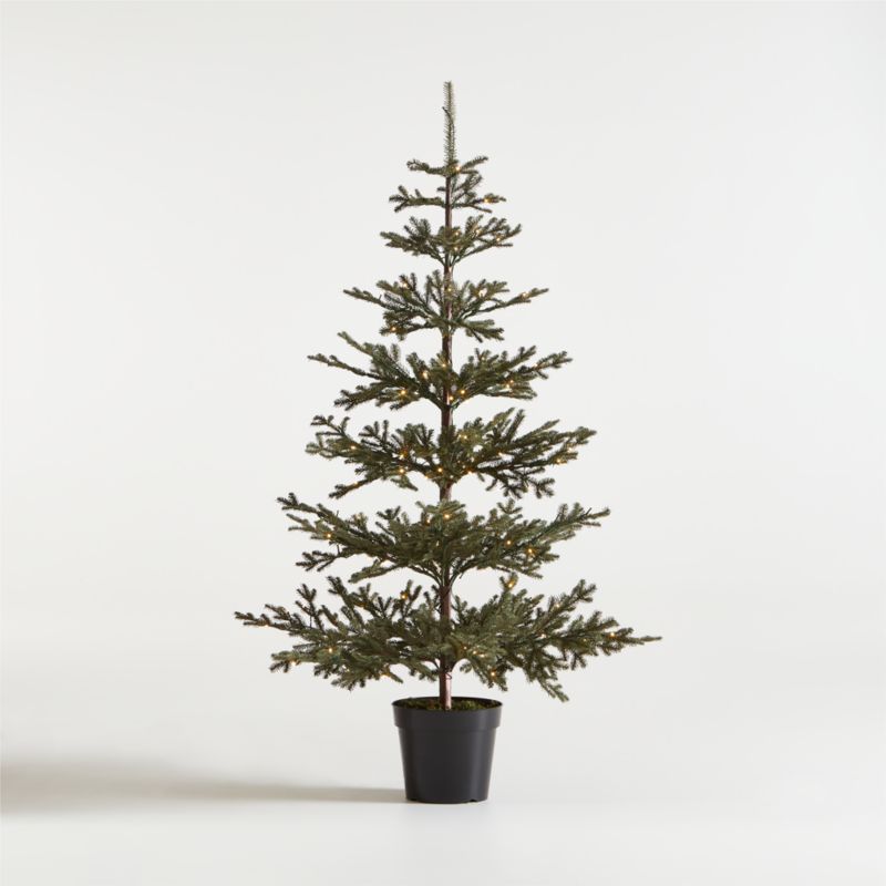 Faux Pine Pre-Lit LED Christmas Tree with White Lights 6' + Reviews ...