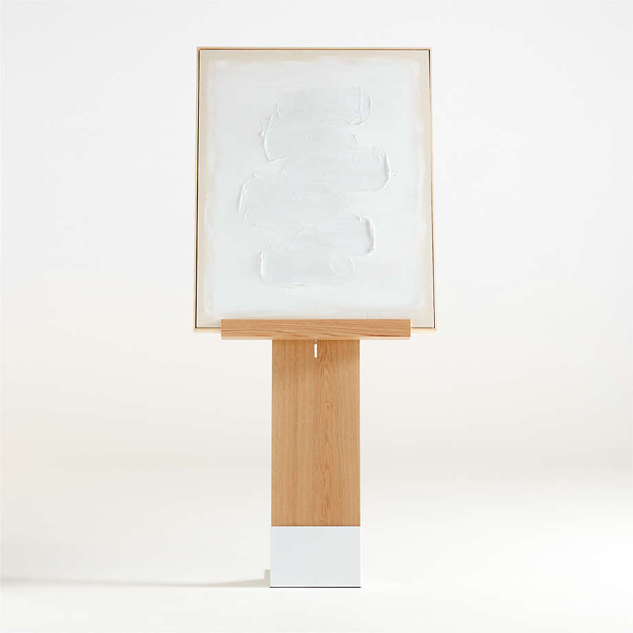 Adjustable White Oak Decorative Display Easel | Crate & Barrel