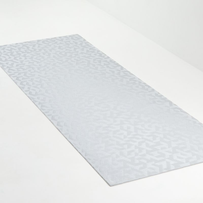 Chilewich Prism Silver Floormat Runner | Crate & Barrel