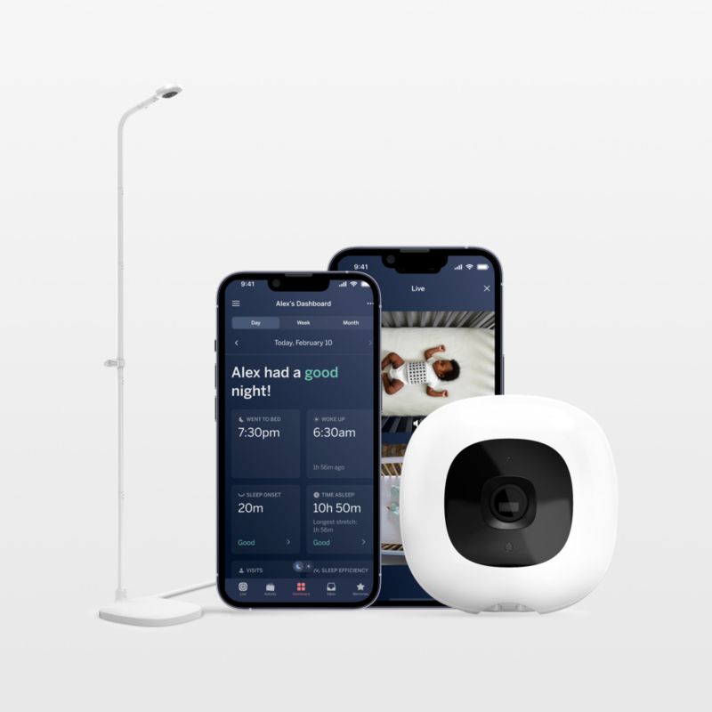 Nanit Pro Smart HD Split Screen Baby Monitor with Floor Stand + Reviews ...