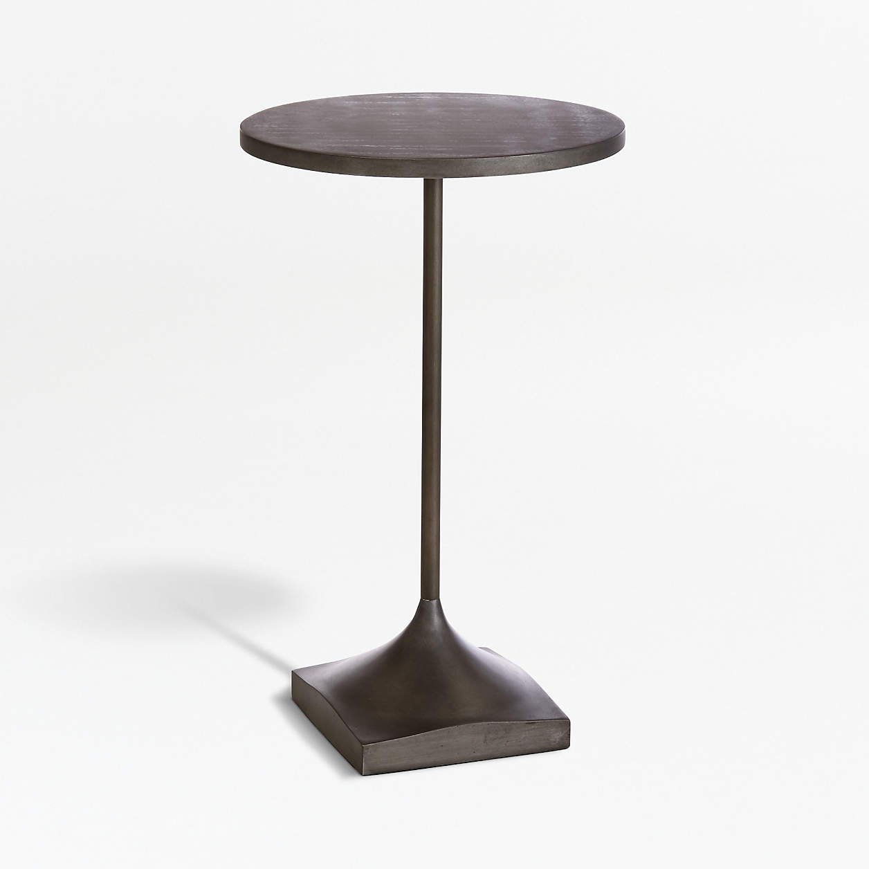Prost Small Metal Round Drink Table + Reviews | Crate & Barrel