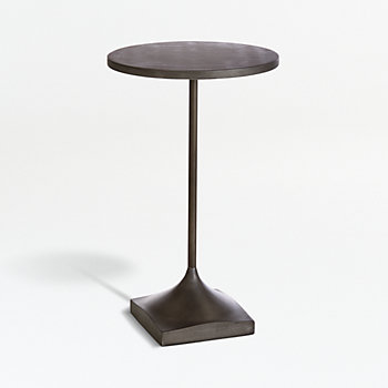 Prost Small Metal Round Drink Table + Reviews | Crate & Barrel