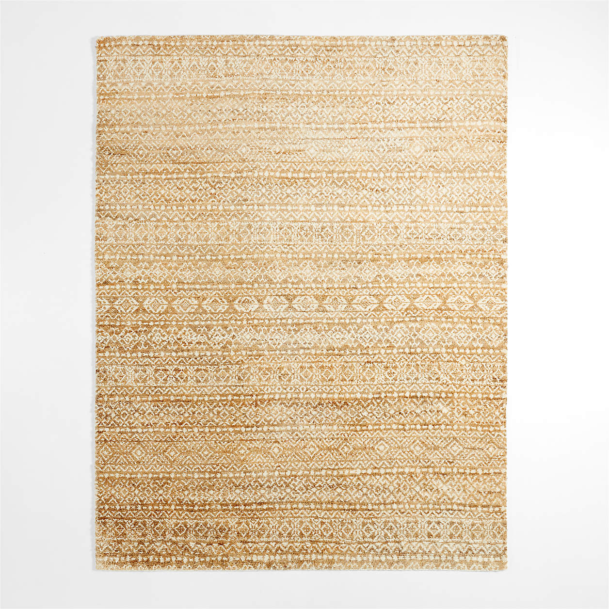Provence Jute and Wool Hand-Knotted Ivory Area Rug 12'x15' | Crate & Barrel