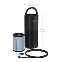 Pure Enrichment Mini Black Portable Air Purifier + Reviews | Crate & Barrel