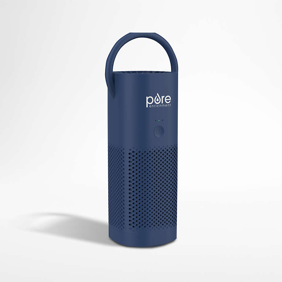 Pure Enrichment Mini Navy Portable Air Purifier + Reviews | Crate & Barrel