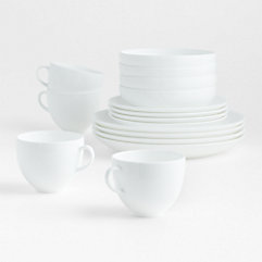 Staccato Wide-Rim Porcelain Dinnerware | Crate & Barrel