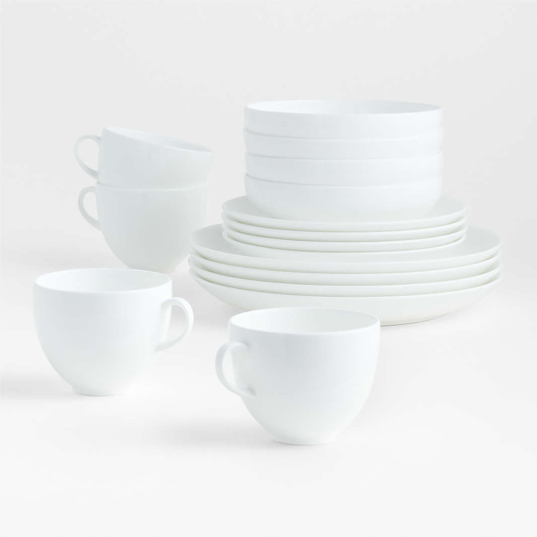 White Dinnerware Sets | Crate & Barrel