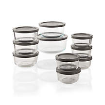 Pyrex 20-Piece Glass Food Storage Set + Reviews | Crate & Barrel