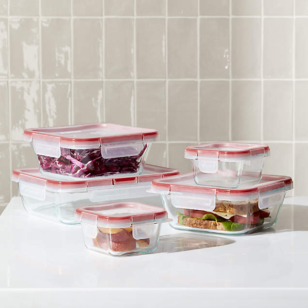 Pyrex 20-Piece Glass Food Storage Set + Reviews | Crate & Barrel Canada