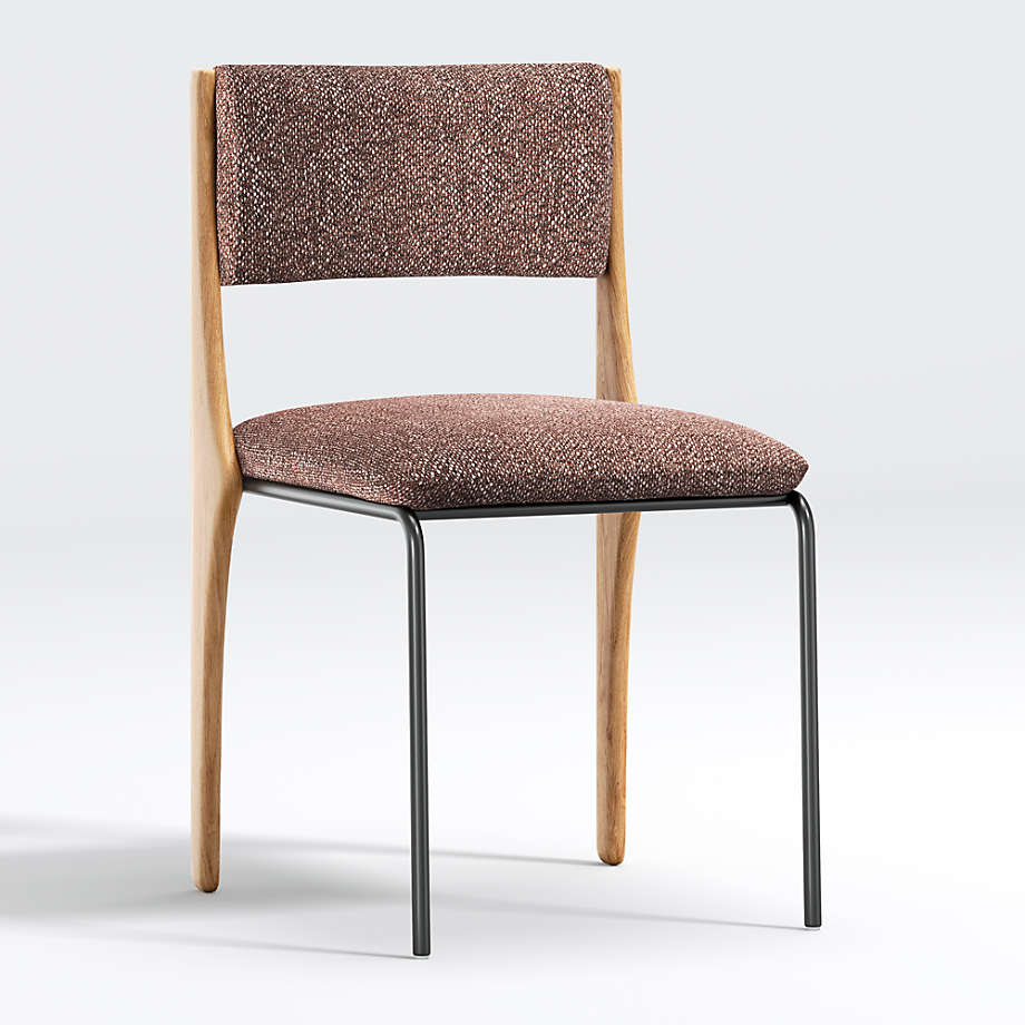 Raaf Burgundy Side Chair | Crate & Barrel