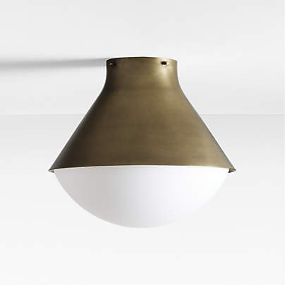 Rainier Brass Conical Wall Sconce Light + Reviews | Crate & Barrel Canada