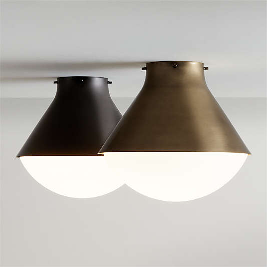 Flush Mount Lighting: Flush Mounted LED Ceiling Lights | Crate & Barrel
