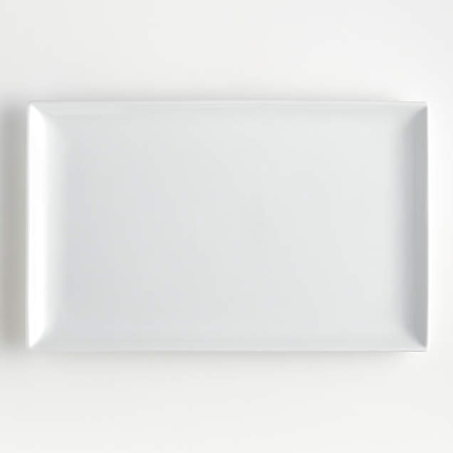 White Rectangular Platter + Reviews | Crate & Barrel