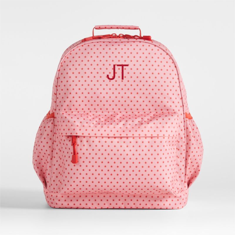 Lucky Stars Red Large Kids Backpack with Side Pockets | Crate & Kids