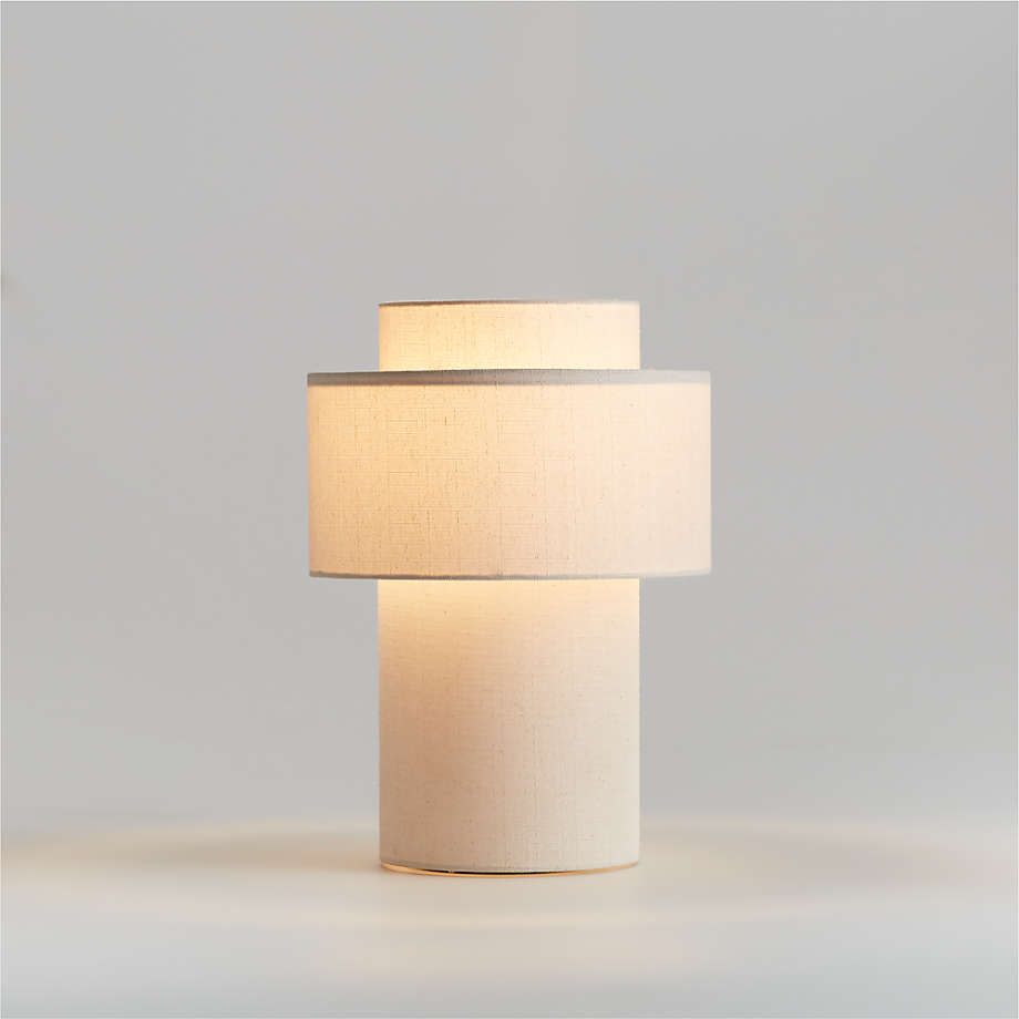 Reese Natural Linen Kids Table Lamp | Crate & Kids