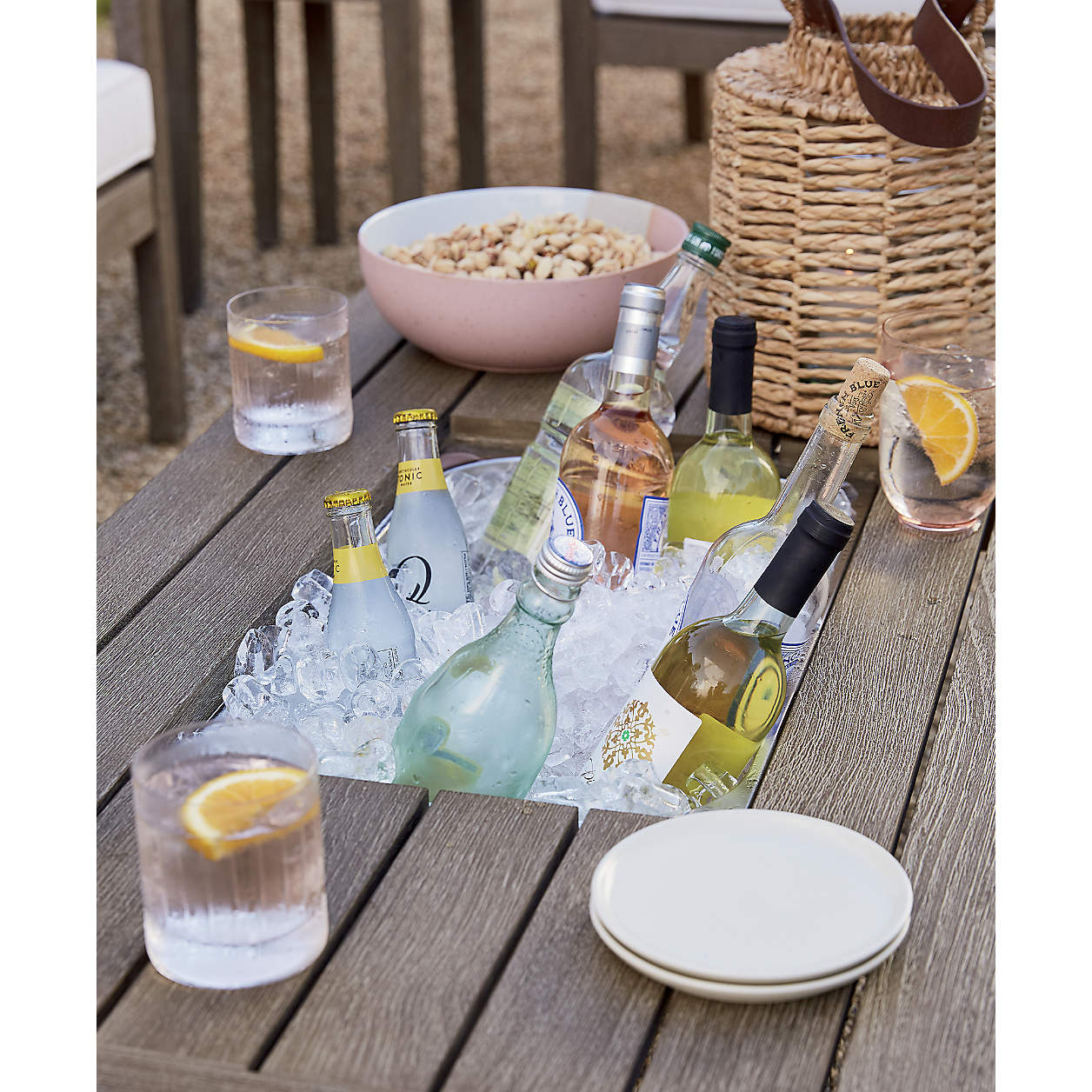 Vance Cut-Glass Drinking Glasses | Crate & Barrel Canada