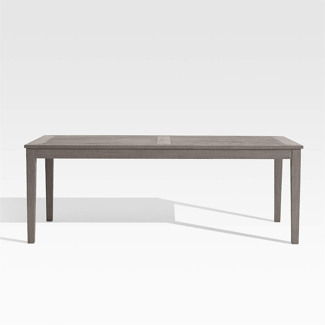 Regatta 84" Weathered Grey Solid Teak Wood Rectangular Outdoor Dining ...